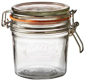 KILNER Kulatá zavařovací sklenice s klipem 350 ml, čirá barva, sklo