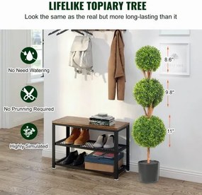 Umělé topiary Zimostrázové stromy, 121,9 cm