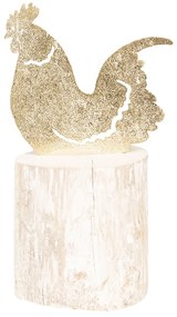 Kovová velikonoční dekorace Kohout - 10*7*17 cm