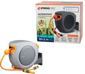 Navíječ Strend Pro Premium, na zeď, automatický 1/2", se zahradní hadicí L-35+2 m