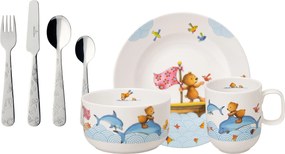 Příbory a nádobí pro děti Happy as a Bear 7 dílů