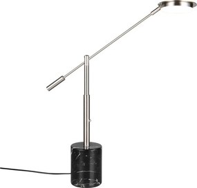 Černá/ve stříbrné barvě LED stolní lampa (výška 65 cm) Fiore – Trio Select