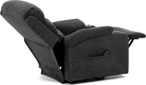 Polohovací křeslo šedé, elektrické TV-S8348 GREY2