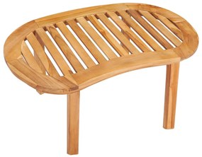 Konferenční stolek 90 x 50 x 45 cm masivní teakové dřevo - Default Title