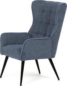 Relaxační křeslo ušák WIPPY - modrá látka