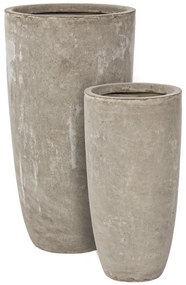 BIZZOTTO set 2 vysokých květináčů SAND světlá