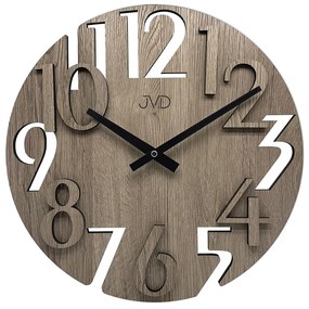 JVD Dřevěné nástěnné tichý hodiny JVD HT113.1