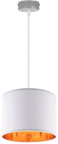 Závěsné svítidlo Shade, 1x textilní stínítko (výběr ze 4 barev), (výběr ze 3 barev konstrukce), (fi 20cm), g