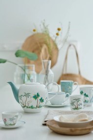 Pip Studio Jolie hrnek 350ml, bílý ( hrnek z tenkostěnného porcelánu)