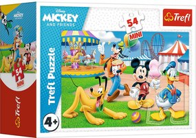 TREFL PUZZLE Mickey Mouse Den s přáteli mini 20x13cm 54 dílků 4 druhy tr54190