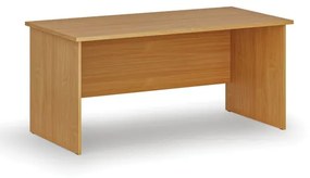 Kancelářský psací stůl rovný PRIMO WOOD, 1600 x 800 mm, buk