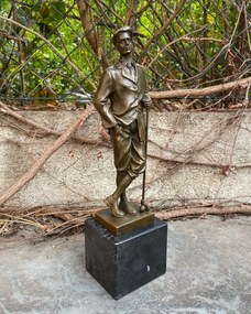 Bronzová socha soška Golf Golfista