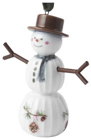 Porcelánová ručně malovaná vánoční ozdoba ø 4 cm Hammershøi Snowman – Kähler Design