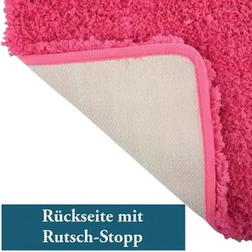 MSV MICROFIBER růžová / Koupelnová předložka / 50 x 70 cm / polyester