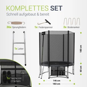 Juskys Zahradní trampolína JumpMaster Velikost: S