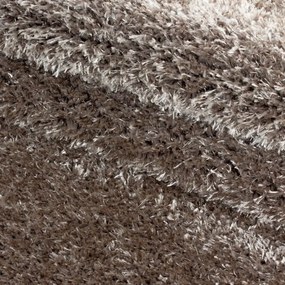 Vopi | Kusový koberec Brilliant shaggy 4200 taupe - 120 x 170 cm