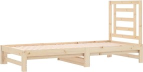 Výsuvná postel 2x (90 x 200) cm masivní borovice 3108602
