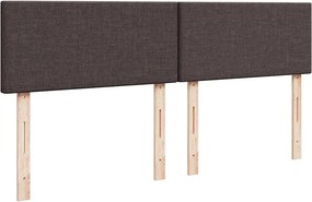 Box spring postel s matrací tmavě hnědá 180x200 cm textil 3287531