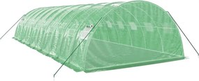 Skleník s ocelovým rámem zelený 40 m² 10 x 4 x 2 m 3188064