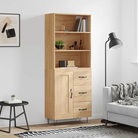 vidaXL Skříň highboard 69,5 x 34 x 180 cm kompozitní dřevo [3190018] Barva: dub sonoma