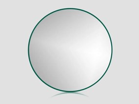 In-Design Zrcadlo RoundLine - zelený matný rám, bez osvětlení Průměr zrcadla (mm): 1000