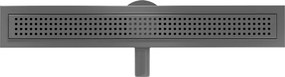 Mexen Flat 360° M08 sprchový žlab 50 cm, broušený grafit, 1E25050-40