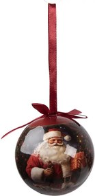 Sada 14 vánočních ozdob v krabičce s motivem Santy – Ø 8 cm