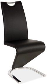 Židle jídelní H-090 Černá/chrom