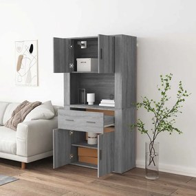 Skříň highboard šedá sonoma kompozitní dřevo 3185373