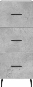 Skříň highboard betonově šedá 34,5x34x180 cm kompozitní dřevo 3200213