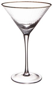 GOLDEN TWENTIES Sklenice na martini se zlatým okrajem 300 ml