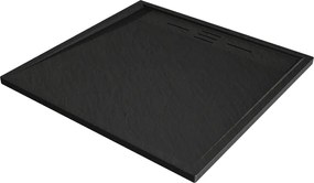 Mexen Amon, SMC čtvercová sprchová vanička 90 x 90 cm, černá, 4F709090
