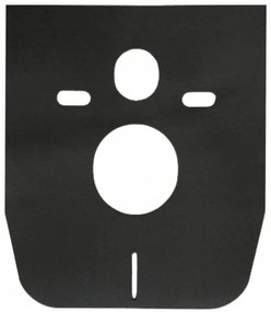 AKCE/SET/LIVERO Geberit - Modul pro závěsné WC Duofix Delta 12 s tlačítkem Delta50, matná chrom + PURA závěsná WC mísa, Swirlflush, 55x36 cm, černá d…