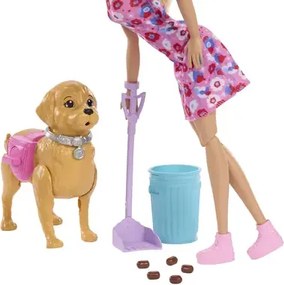 MATTEL Panenka Barbie s pejskem na procházce / od 3 let