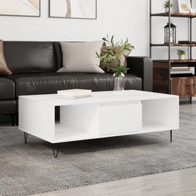 vidaXL Konferenční stolek 104 x 60 x 35 cm kompozitní dřevo [827090] Barva: Bílá