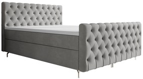 Manželská postel 180 cm Clinton Comfort (šedá) (s roštem, s úl. prostorem). 1082242