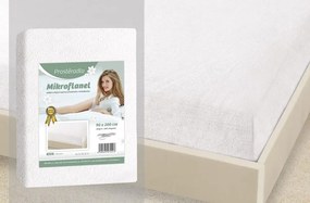 Bellatex Prostěradlo Mikroflanel bílá rozměr 180x200 cm