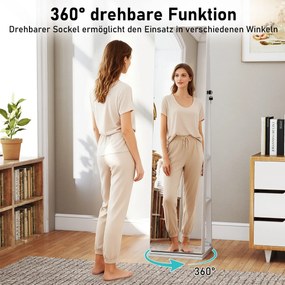 Costway 360° Otočná skříňka na šperky Volně stojící organizér na šperky