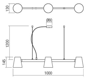 Redo Závěsné svítidlo Mingo Barva: Černá