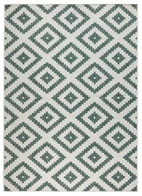 Zeleno-krémový venkovní koberec NORTHRUGS Malta, 80 x 150 cm
