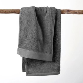 Goldea modalový ručník/osuška s přírodním vláknem - tmavě šedý 50 x 100 cm