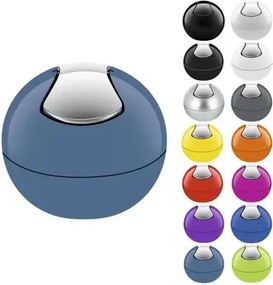 Spirella BOWL mini výklopný odpadkový koš 1 L modrý / plast