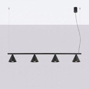 Sollux Lighting Lustr NOX 4L černý