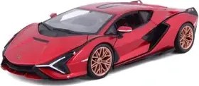 Bburago Plus Lamborghini Sian FKP37 - Red / měřítko 1:24