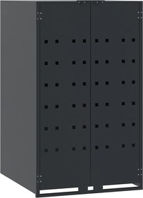 Box na 4 popelnice antracitový 276 x 79 x 117 cm ocel 3279984