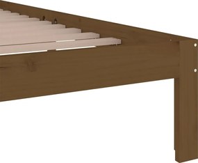vidaXL Rám postele masivní dřevo 120 x 200 cm [814752] Barva: Hnědá