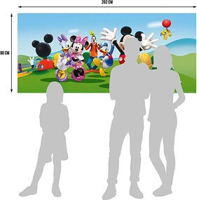 Dětská vliesová fototapeta na zed' Mickey Mouse a přátelé, Disney | 202 x 90 cm | DFTDNH 5343