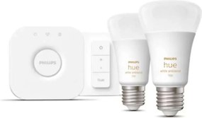 Philips Hue White Ambiance - Chytrá sada se 2 žárovkami, můstkem Bridge a ovladačem 929002468406