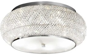 Ideal Lux - Křišťálové stropní svítidlo PASHA 10xE14/40W/230V pr. 55 chrom