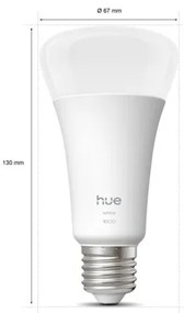 LED Stmívatelná žárovka Philips Hue WHITE E27/13,5W/230V 2700K